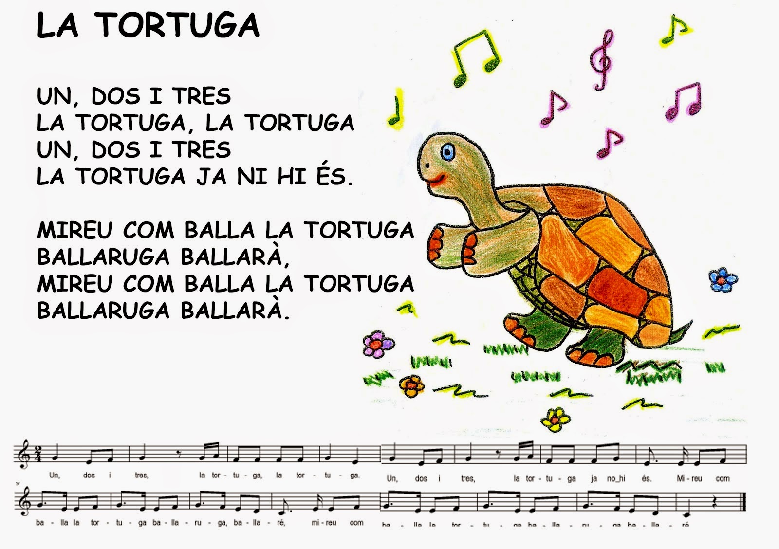CANTORES INFANTILES: LA TORTUGA